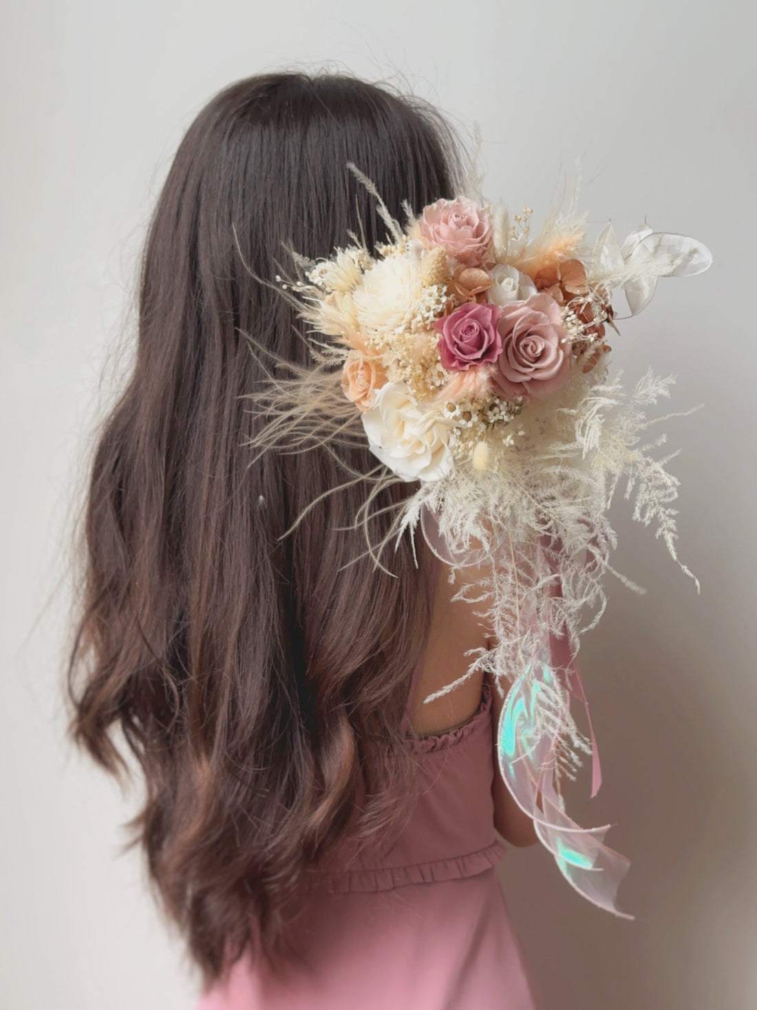 Roselyn Teardrop Preserved Flowers Bridal Bouquet – Whimsy Flos Studio